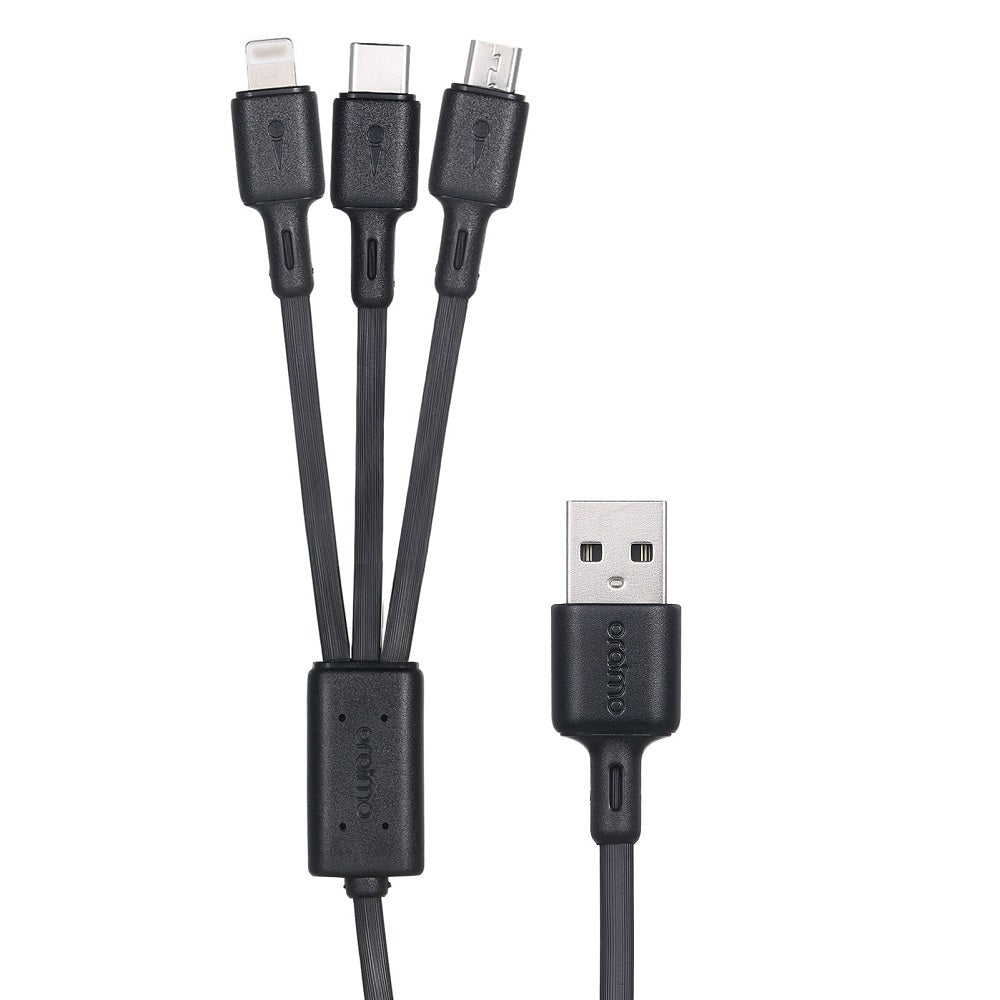 ORAIMO 3in1 Cable USB Tto Type-C Micro and Lightning – Achi Shopping